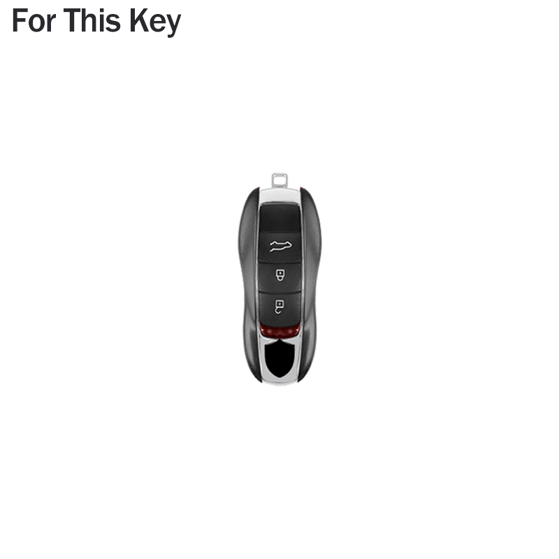 Genuine Leather Car Key Case Cover For Porsche Cayenne 92A Panamera 970 ...