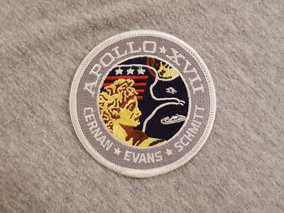 Apollo XVII (17) Embroidered Patch NEW Cernan Evans Schmitt 3" Round | eBay