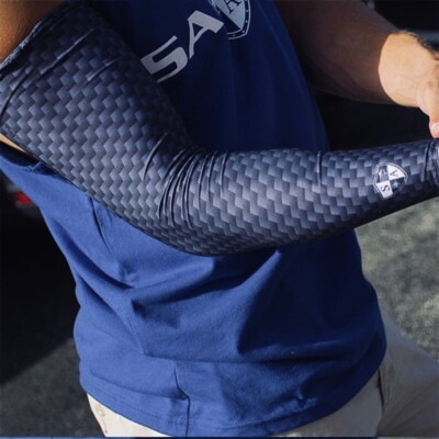 *Pair* (2) Salt Armour Co. Carbon Fiber Arm Sleeves SA Co. + FREE ...