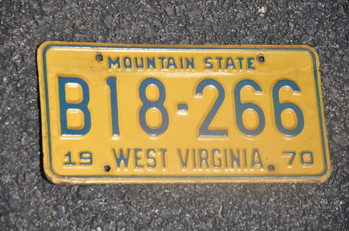 West Virginia license plate 1970 | eBay