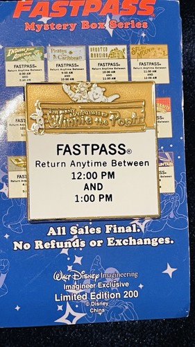 WDI Disney Imagineer Exclusive Winnie The Pooh Ride Fast Pass Mystery ...