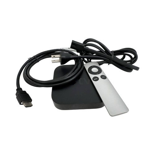 Apple TV 3rd Generation Model A1469 WITH Power Cable, Remote, HDMI ...