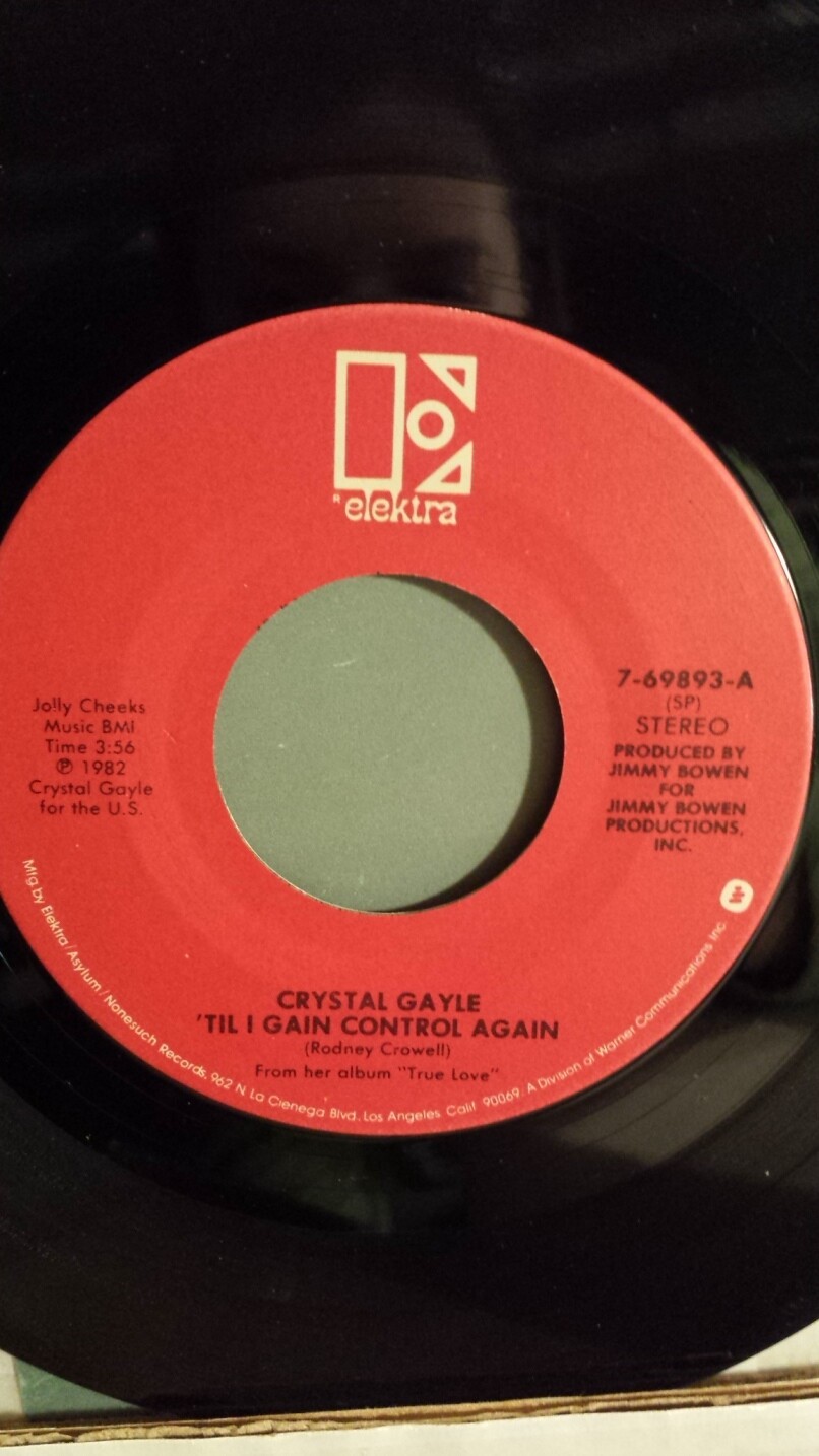 CRYSTAL GAYLE 45 RPM - "Til I Gain Control Again" "Easier Said Than ...