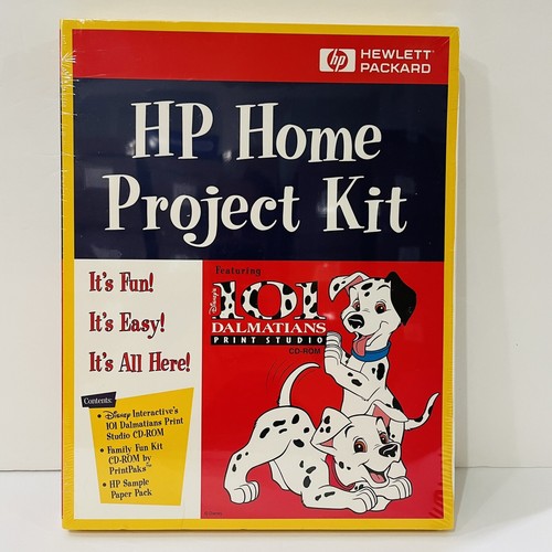 HP Home Project Kit 101 Dalmatians Print Studio CD-Rom Hewlett Packard ...