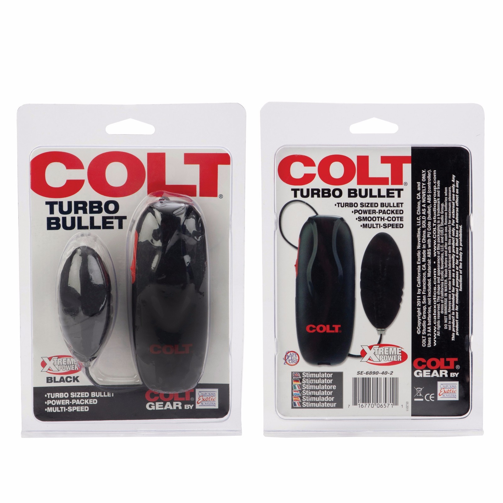 Cal Exotics Colt Turbo Extreme Power Bullet Black - Egg Vibrator Vibe ...