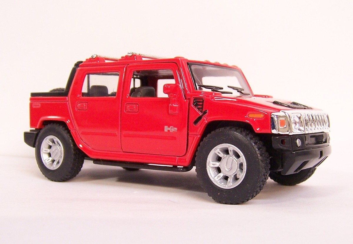 Red Hummer H2 Truck