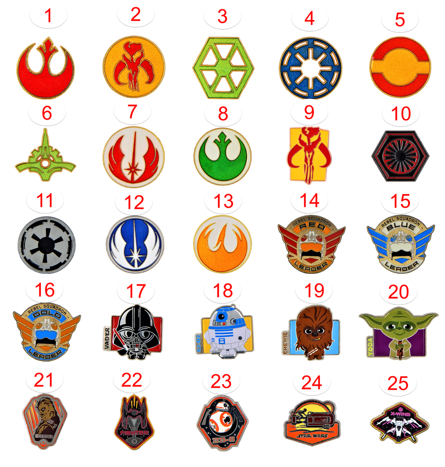 Star Wars Theme Individual Pin Walt Disney World Parks Trading Pins ...