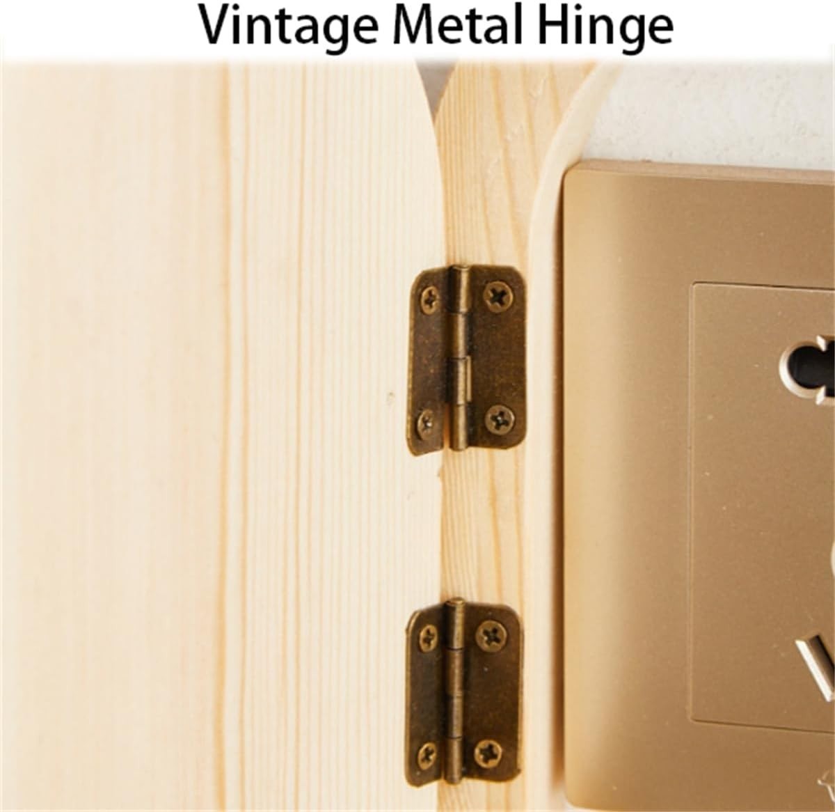 Wood Electric Switch Plate Cover Decor Frame for Home Wall Outlet Plug ...