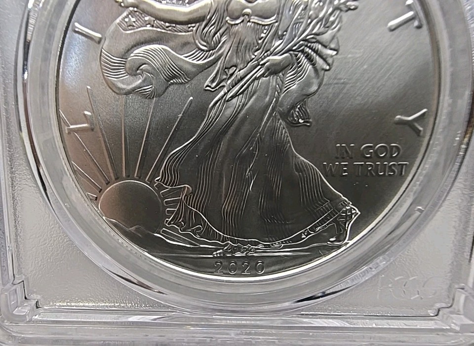 2020 (P) SILVER EAGLE PCGS MS70 FS EMERGENCY ISSUE STRUCK AT ...