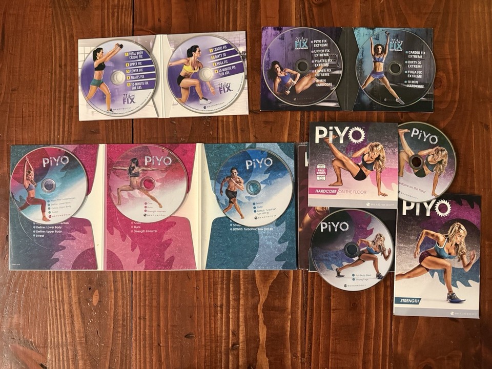 Beachbody Workout DVD Lot–21 Day Fix + Fix Extreme,Insanity,PiYo,Focus ...