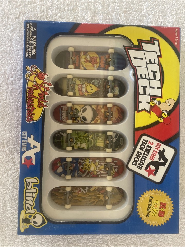 Vintage - Super RARE Tech Deck Blind KB Toys 6 Pack Factory Sealed | eBay