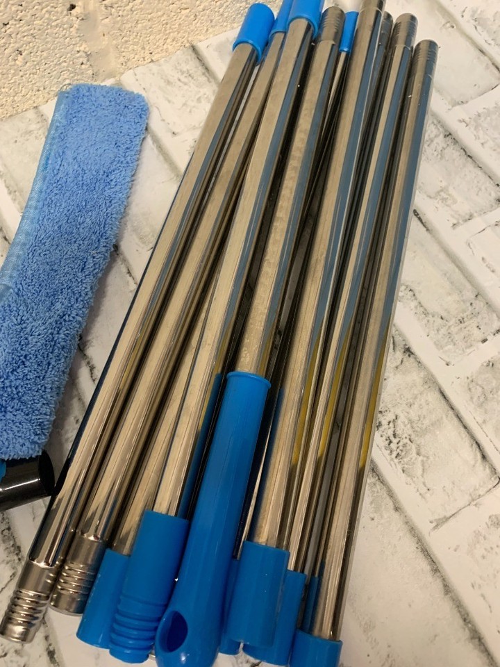 BNIB Extendable Long Reach Window Cleaning Pole Swivel Washer T Bar CG ...