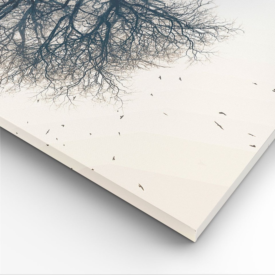 Impression sur Toile 80x120cm Tableaux Image Photo Fille Arbre ...