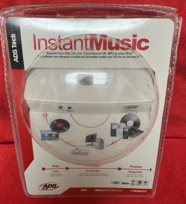ADS Tech Instant Music Records Old Music to CD MP3 iPod RDX-150-EF | eBay