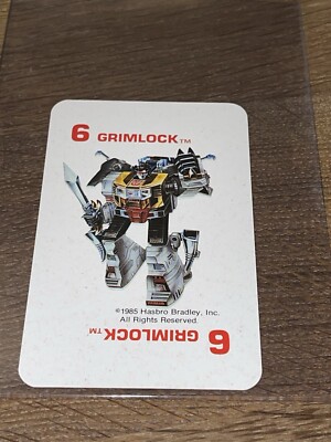 Vintage 1985 Hasbro 🎥 Transformers Card Game Playing Card RARE | eBay