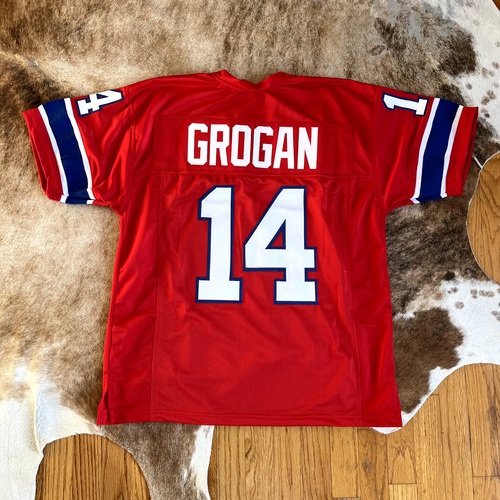 NEW Vintage GROGAN JERSEY 14 New England PATRIOTS VTG SAND-KNIT Brady ...