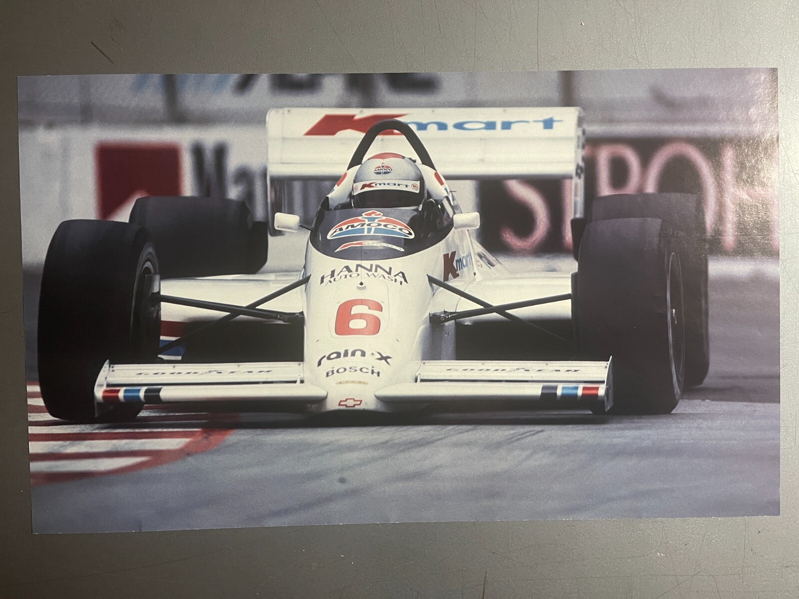1989 Mario Andretti Hanna Auto Wash CART Indy Car Print, Picture ...