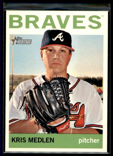 2013 Topps Heritage Kris Medlen #400 Atlanta Braves | eBay