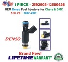 BRAND NEW OEM Denso x1 FLEX Fuel Injector for 2002-2007 Chevrolet & GMC ...