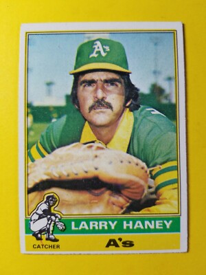 VINTAGE LARRY HANEY #446 OAKLAND ATHLETICS - 1976 TOPPS MLB BASEBALL | eBay