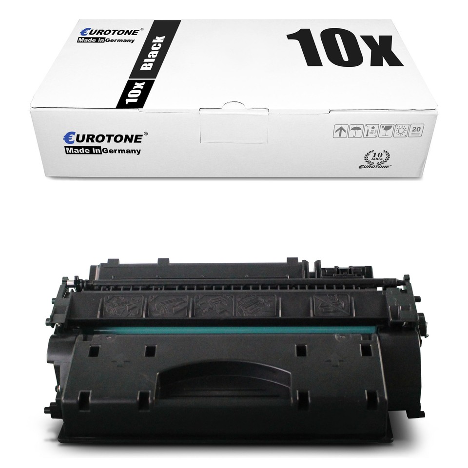 10x Eurotone Patrone XXL f r HP LaserJet P-3011 P-3015-X P-3015-D P ...