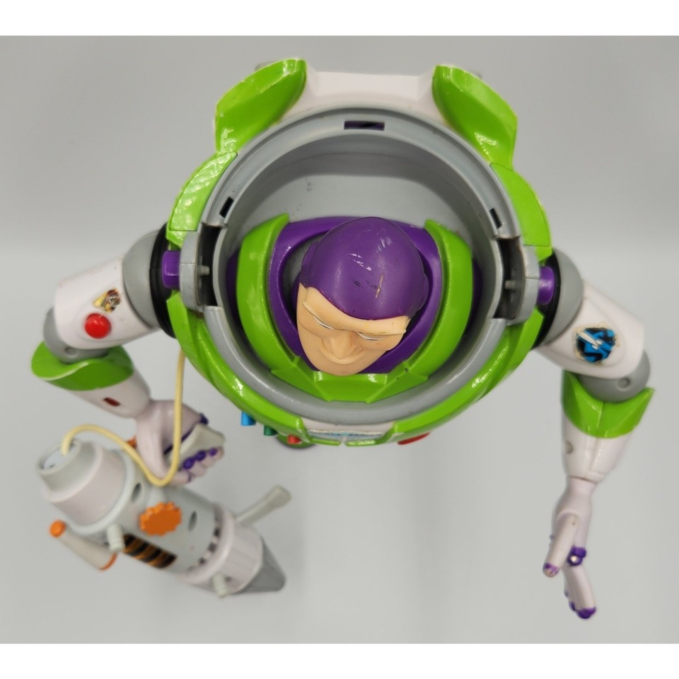 Toy Story POWER BLASTER BUZZ LIGHTYEAR Lights & Sounds Action Figure ...