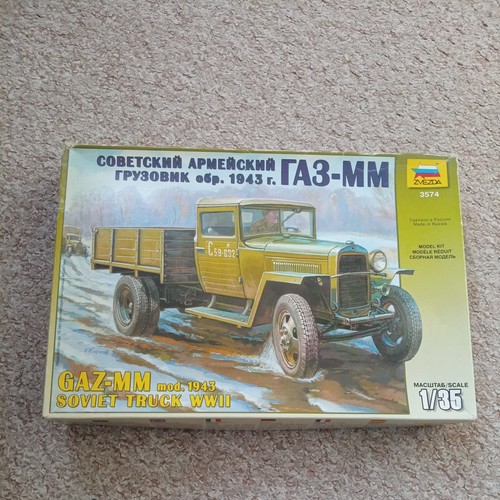1.35 Scale Gaz-MM (mod 1943) Soviet WWII Truck By Zvezda | eBay UK