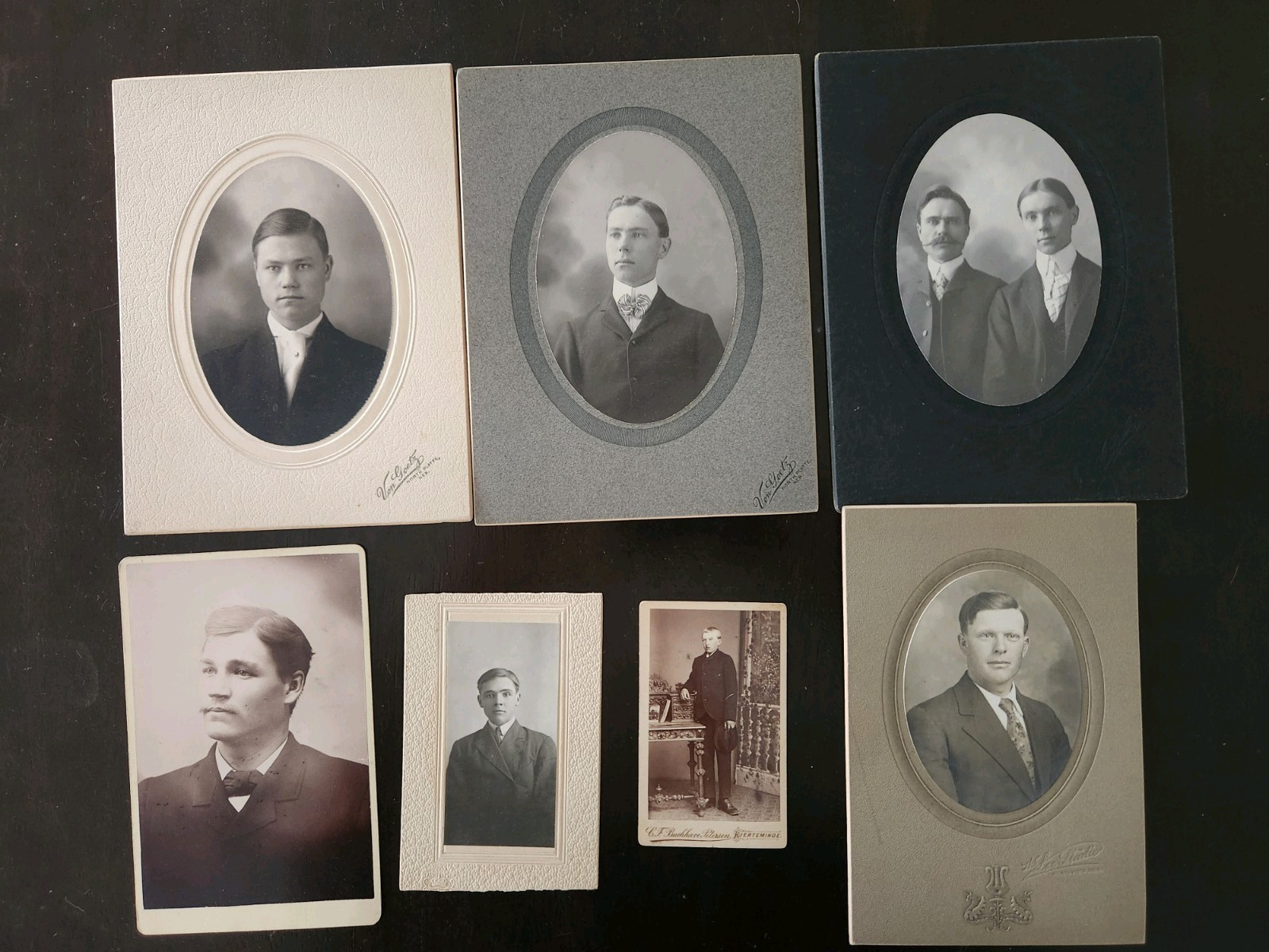 Cabinet Cards of Men From The Late 1800s Lot Of 7 | eBay