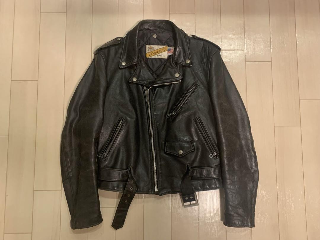 Schott 618 Double Riders Leather Jacket Black Biker S… - Gem