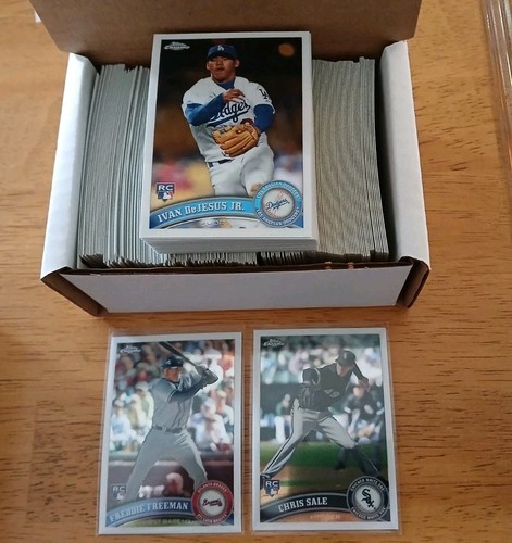 2011 Topps Chrome Baseball Complete Set ~ 220 Cards ~Freddie Freeman RC ...