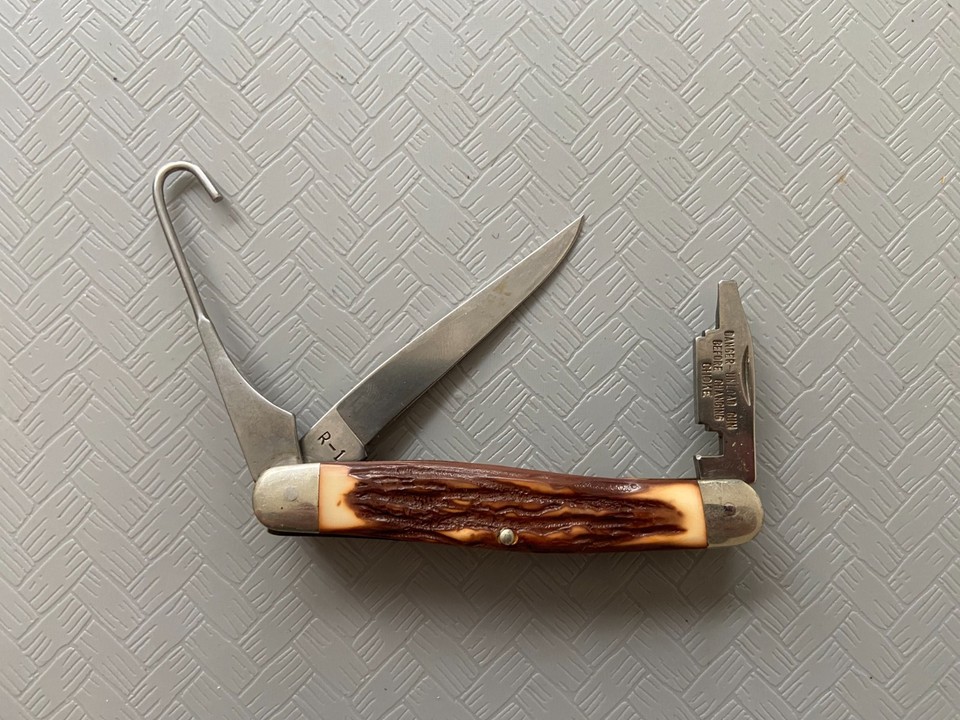 Remington Bird Knife w/ Choke Tube Wrench, Gut Hook & Blade | eBay