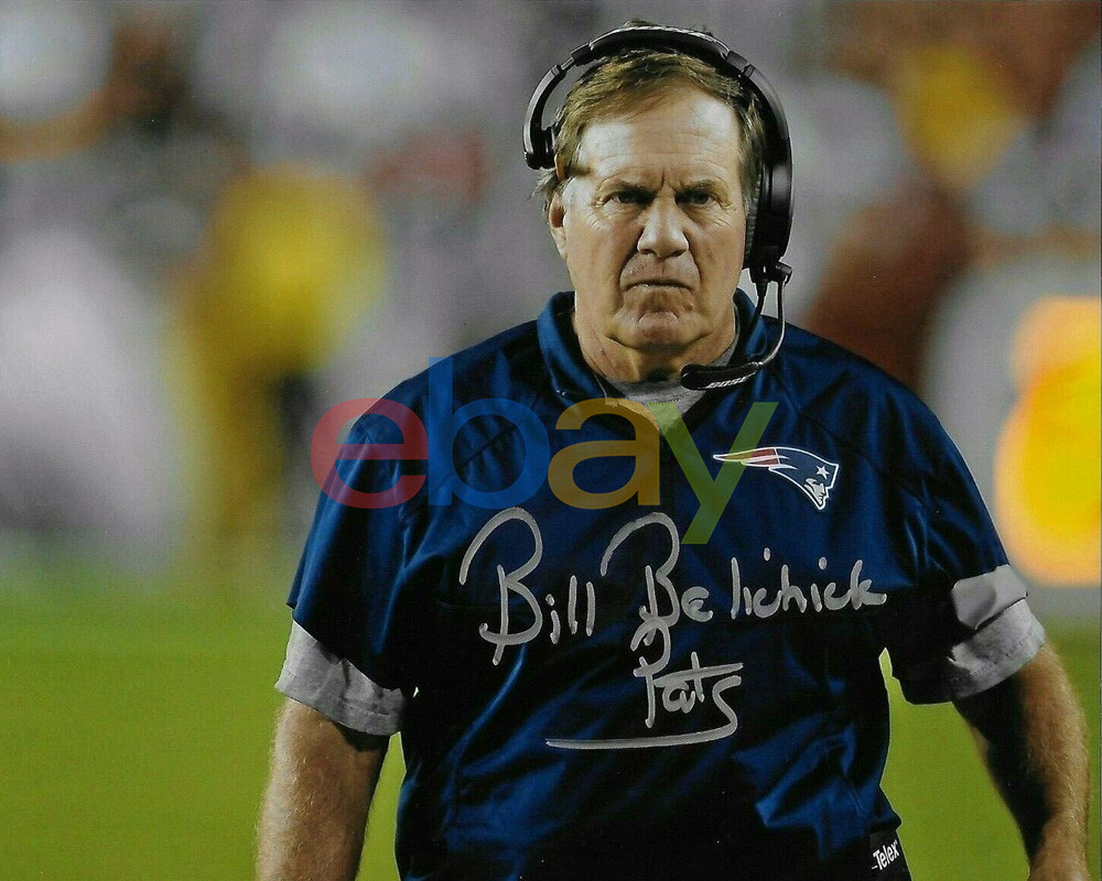 Bill Belichick Signed 8x10 Inch Photo New England Patriots Autograph ...