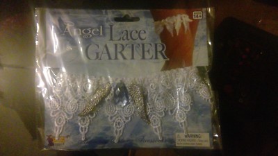 Brand New Angel Leg Garter White Bride Wedding Halloween Costume ...
