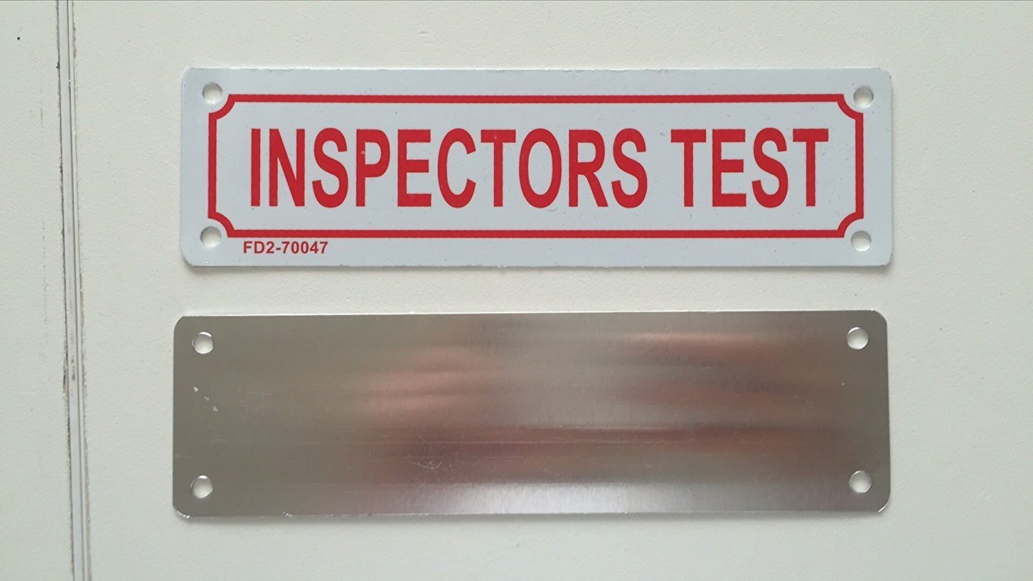 INSPECTOR TEST SIGN (ALUMINUM 2X7 )-REF24-1027 | eBay