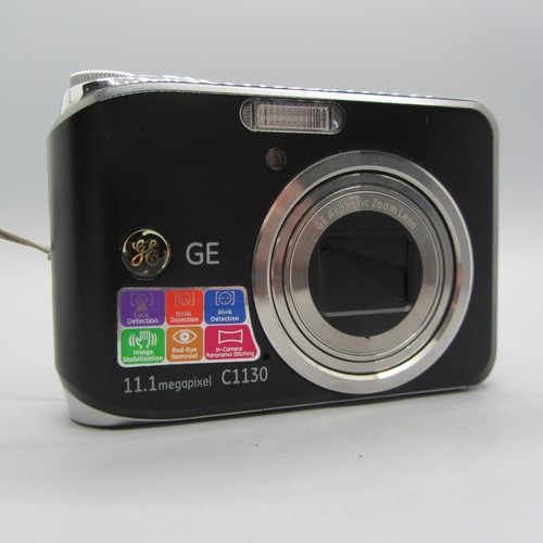 General Electric Digital Camera GE C1130 11.1MP Black Tested for sale ...