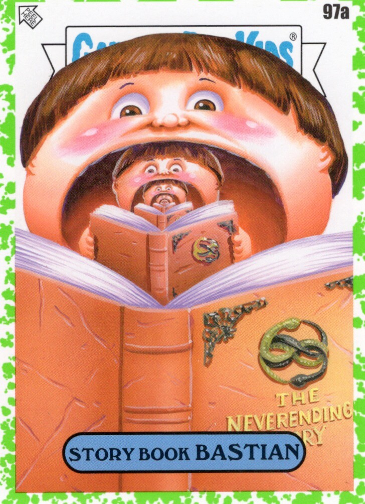 2022 GARBAGE PAIL KIDS GPK BOOK WORMS GREEN PARALLEL STORY BOOK BASTIAN ...
