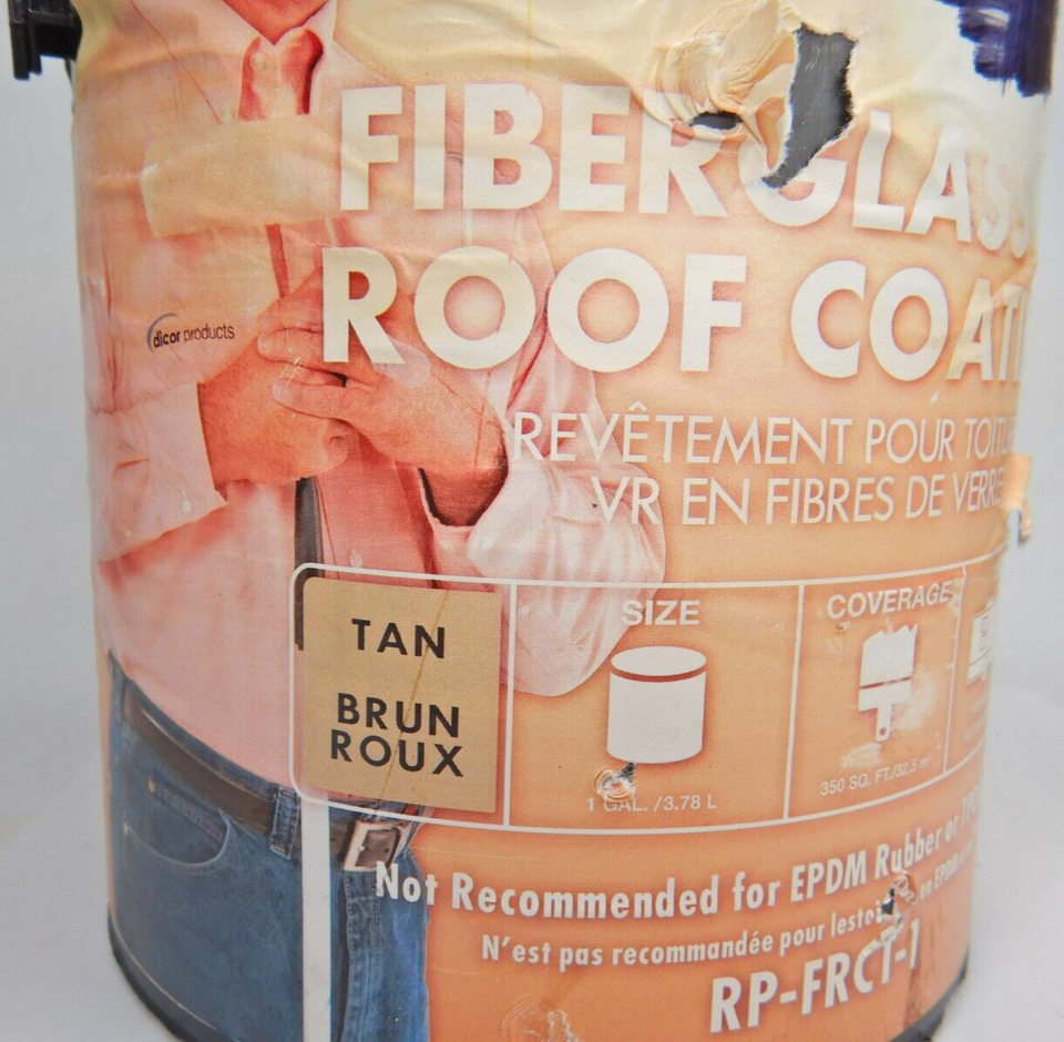 Dicor RP-FRC-1 Fiberglass RV Roof Coating System Tan 128 fl oz | United ...