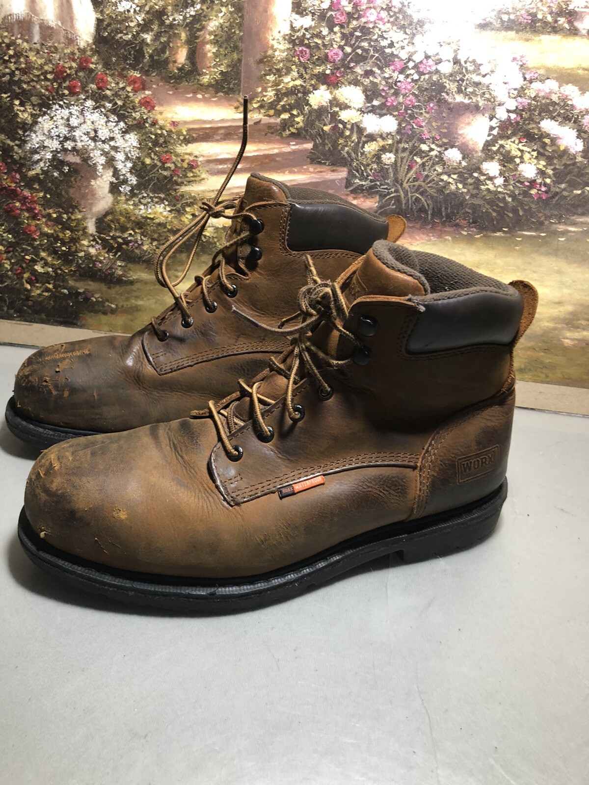 Red Wing Worx 5606 Full Grain Leather Waterproof Steel Toe Work Boots ...