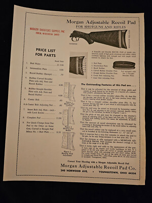 Morgan Adustable Recoil Pad Price List | eBay