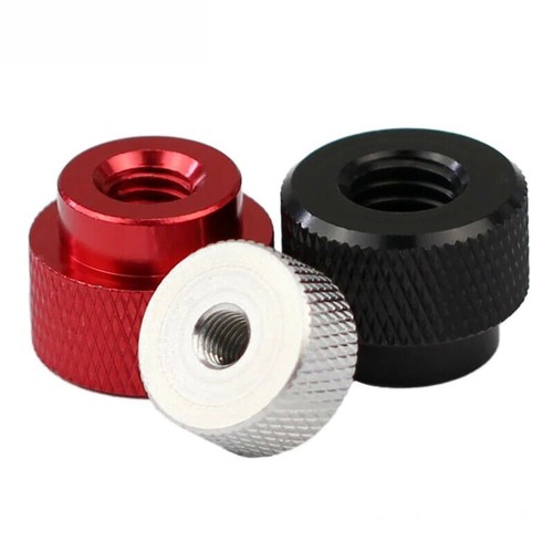 Through Hole Aluminium Alloy Knurled Thumb Nuts M5-M10 Hand Grip Knob ...