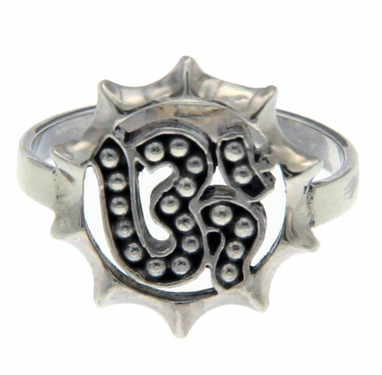 925 Sterling Silver OM Die Cut Ring Size 6»R15 | eBay