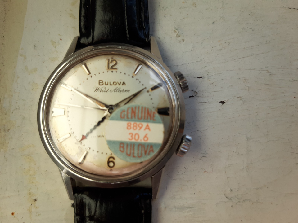 Vintage Bulova men's alarm watch working | eBay