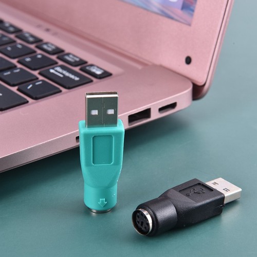 PS2 PS/2 Female To USB Male Adaptor Converter Adapter PC Laptop Mouse ...