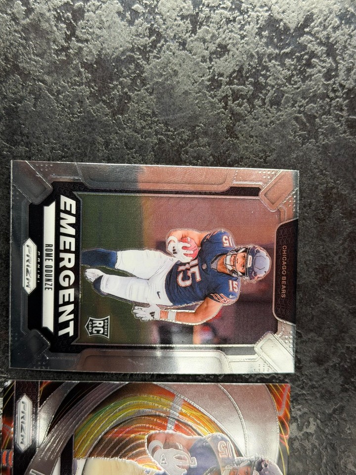 Rome Odunze Rookie Lot 3 Cards 2024 Panini Prizm RC Bears Emergent ...