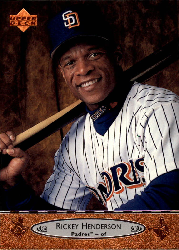1996 Upper Deck San Diego Padres Baseball Card #445 Rickey Henderson | eBay