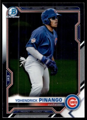 2021 Bowman Draft Chrome Yohendrick Pinango G741 Chicago Cubs #BDC-25 ...