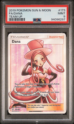 Pokemon TCG: Dana - Graded PSA 9 MINT 2019 Team Up #173 Full Art Ultra ...