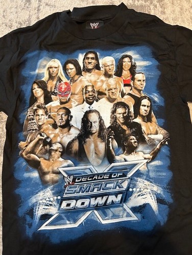 WWE 2009 Decade of Smackdown Boston 2-Sided Graphics T-Shirt Variety ...