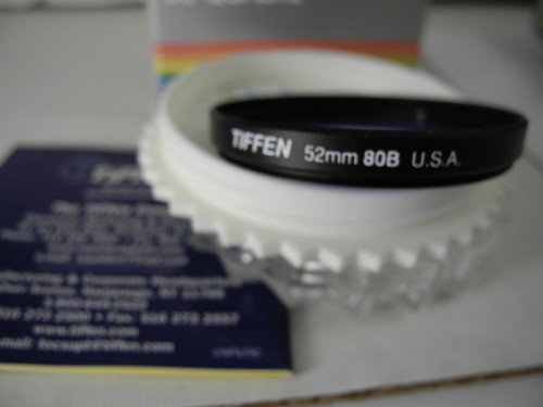 Tiffen 52MM 80-B FILTER blue perfect with box and case NOS | eBay