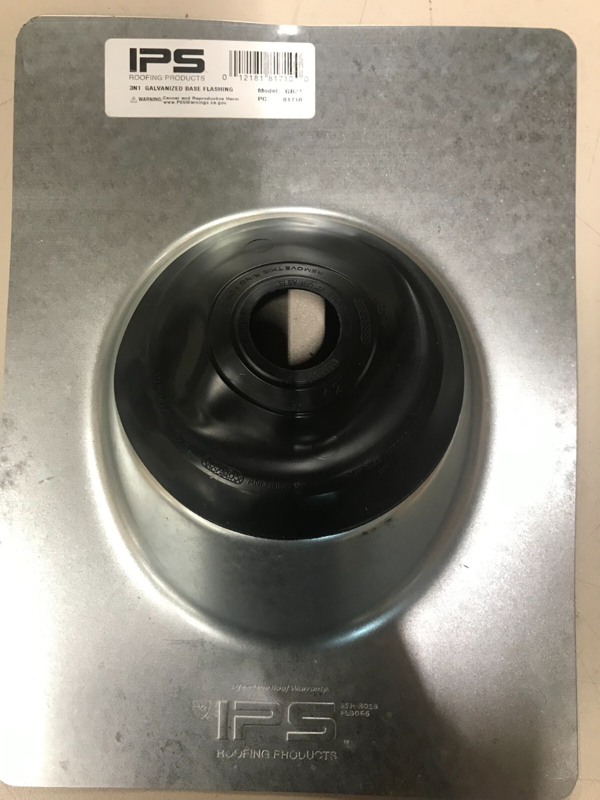 IPS Roofing Products 81710 3N1 Galvanized Base Flashing (Box of 20) | eBay